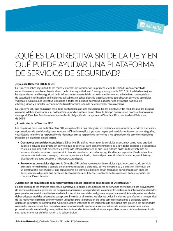 ¿Qué es la Directiva SRI de la UE y en qué puede ayudar la plataforma ...